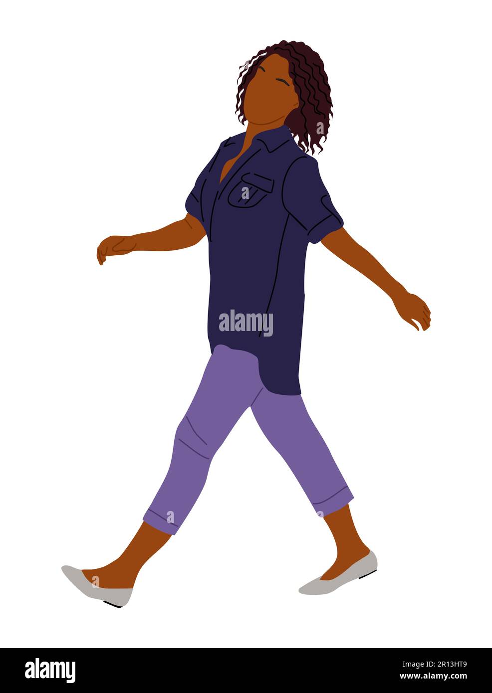 Woman Walking Clipart