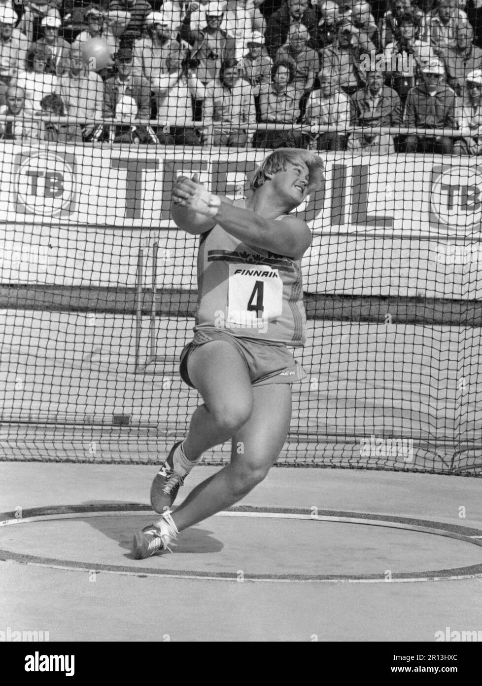 KJELL BYSTEDT Swedish hammer thrower in the Swedish national Athletics ...
