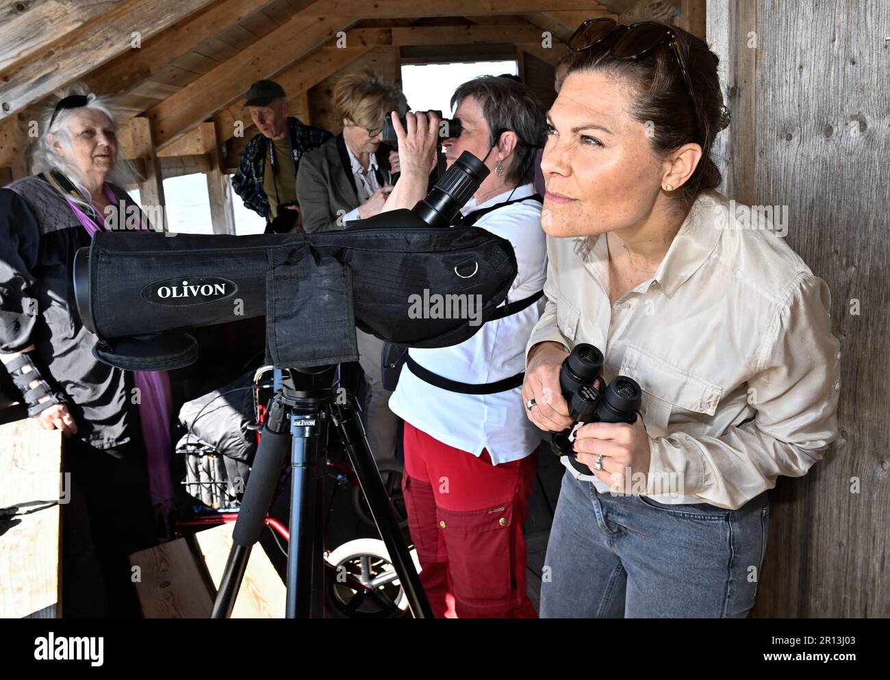 Crown Princess Victoria during an excursion at Hjälstaviken in ...