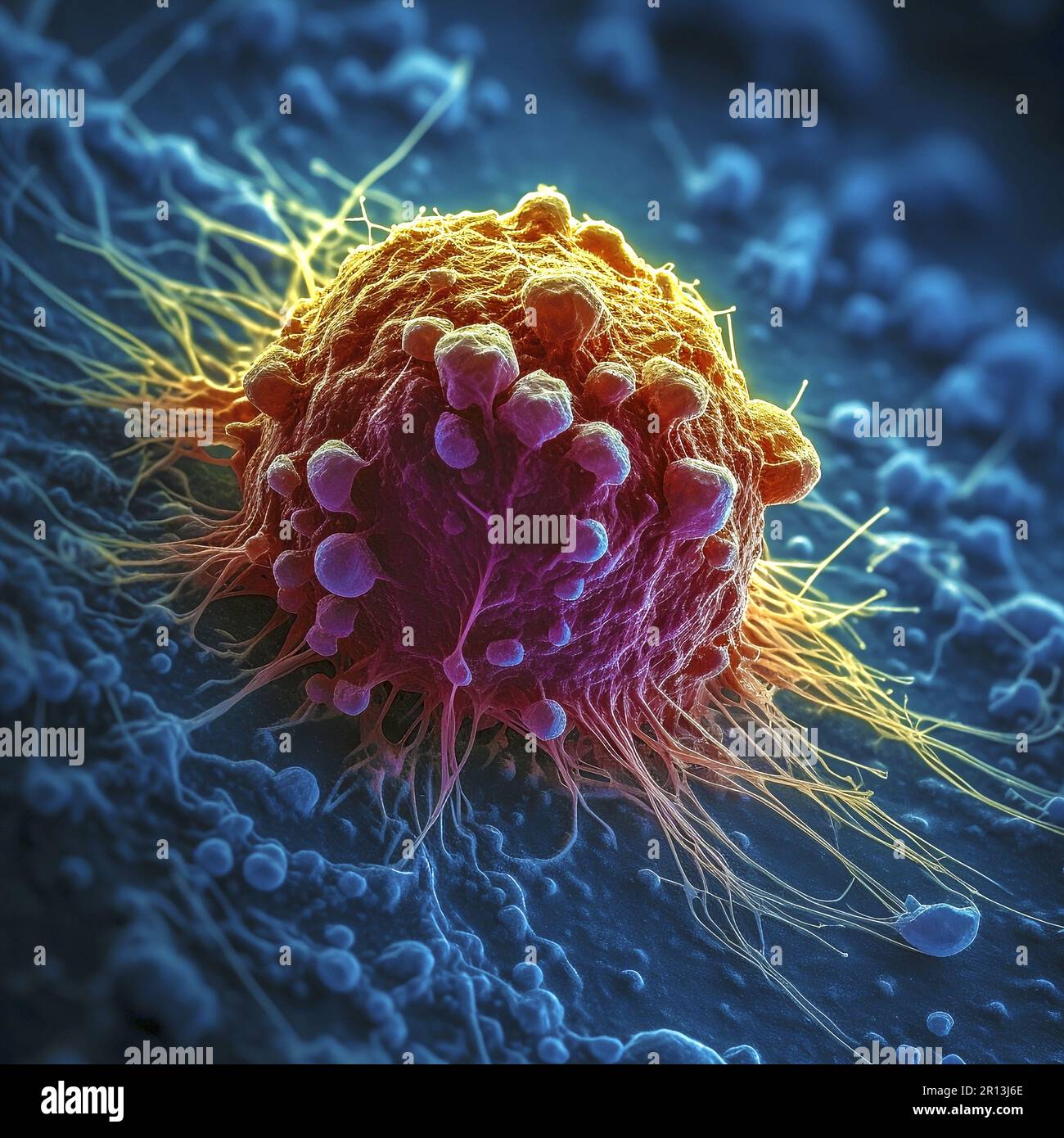 The cancer cell: the fight against the invisible enemy. generative AI ...