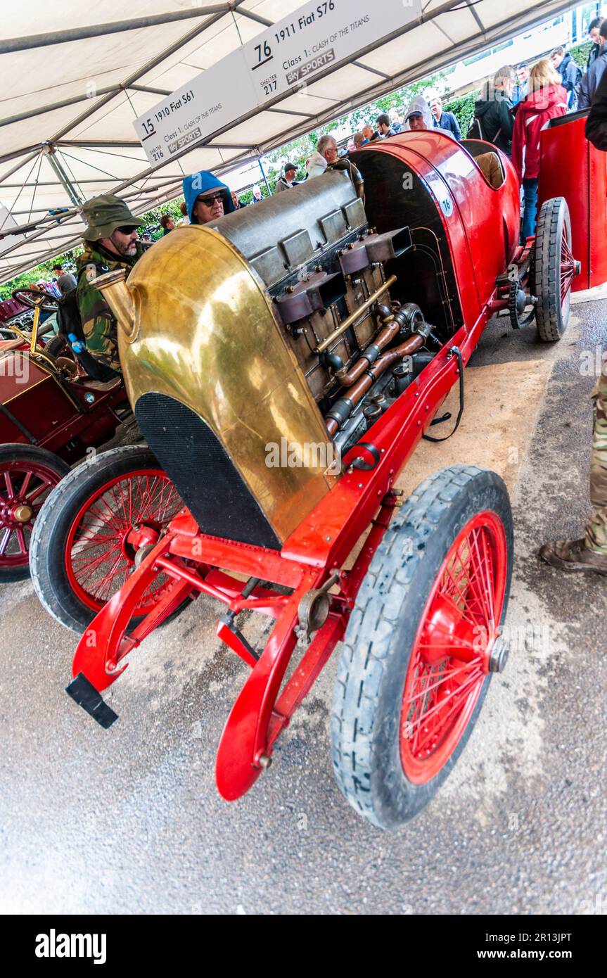 FIAT S76, nicknamed "The Beast of Turin", at the Goodwood Festival of ...