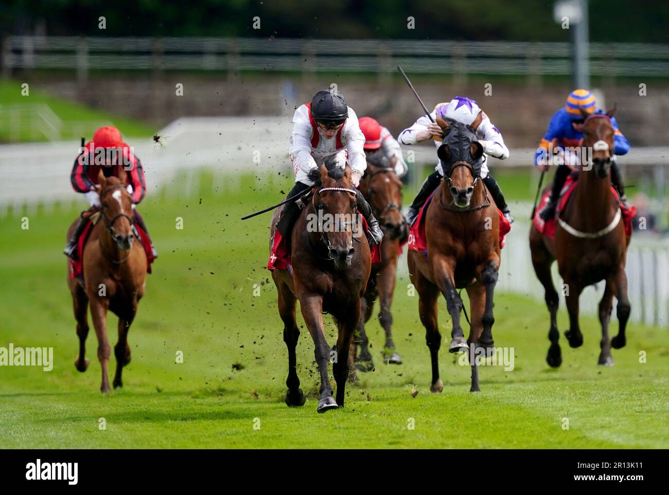 Hamish ridden by Tom Marquand (centre) coming home to win the tote.co ...