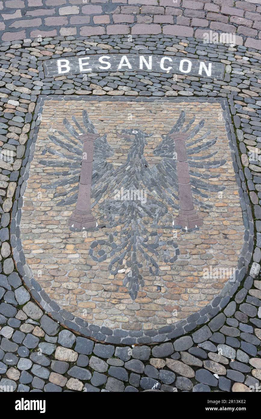Freiburg, Germany. 11th May, 2023. The coat of arms of Freiburg's twin ...