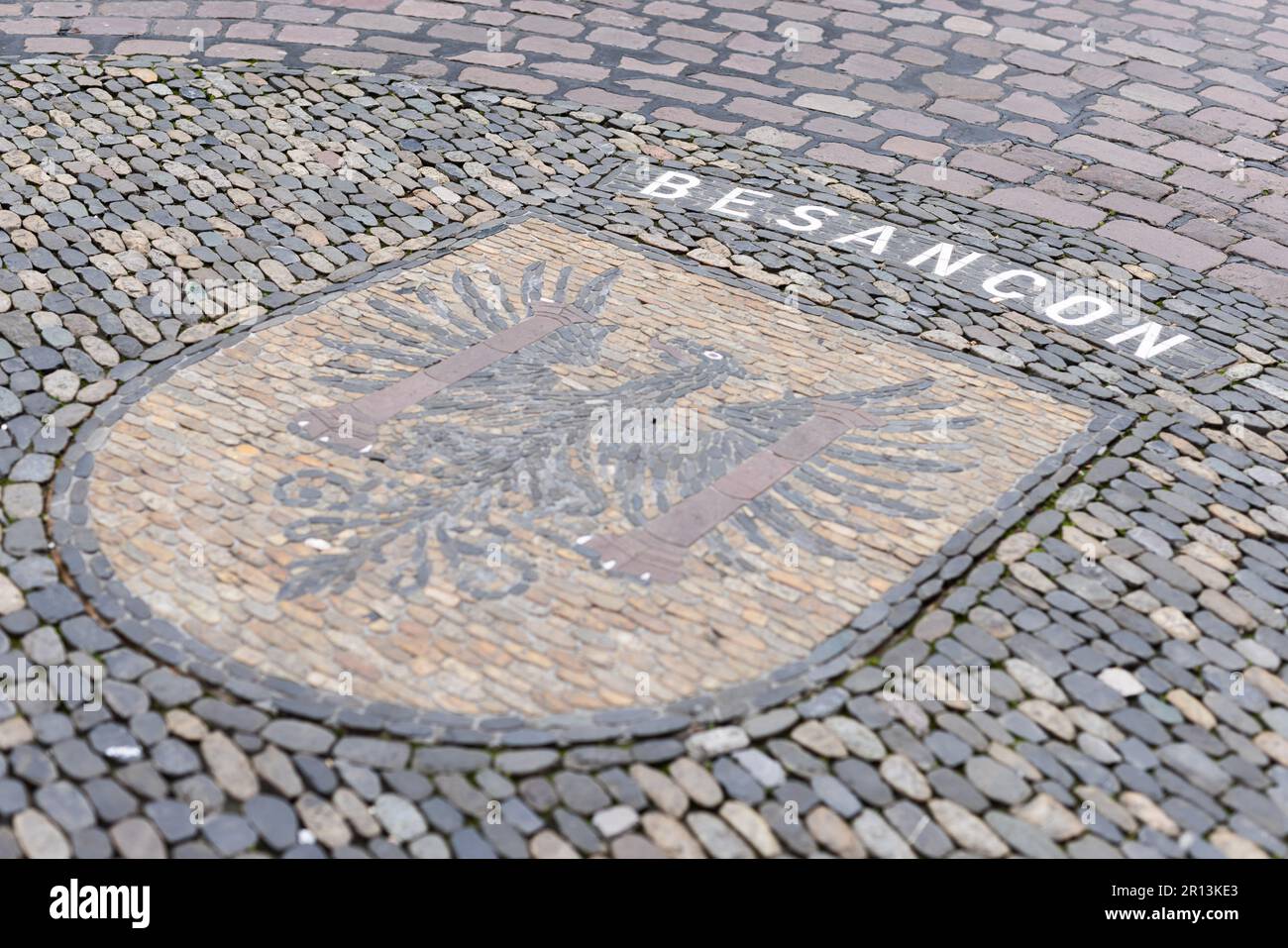 Freiburg, Germany. 11th May, 2023. The coat of arms of Freiburg's twin ...