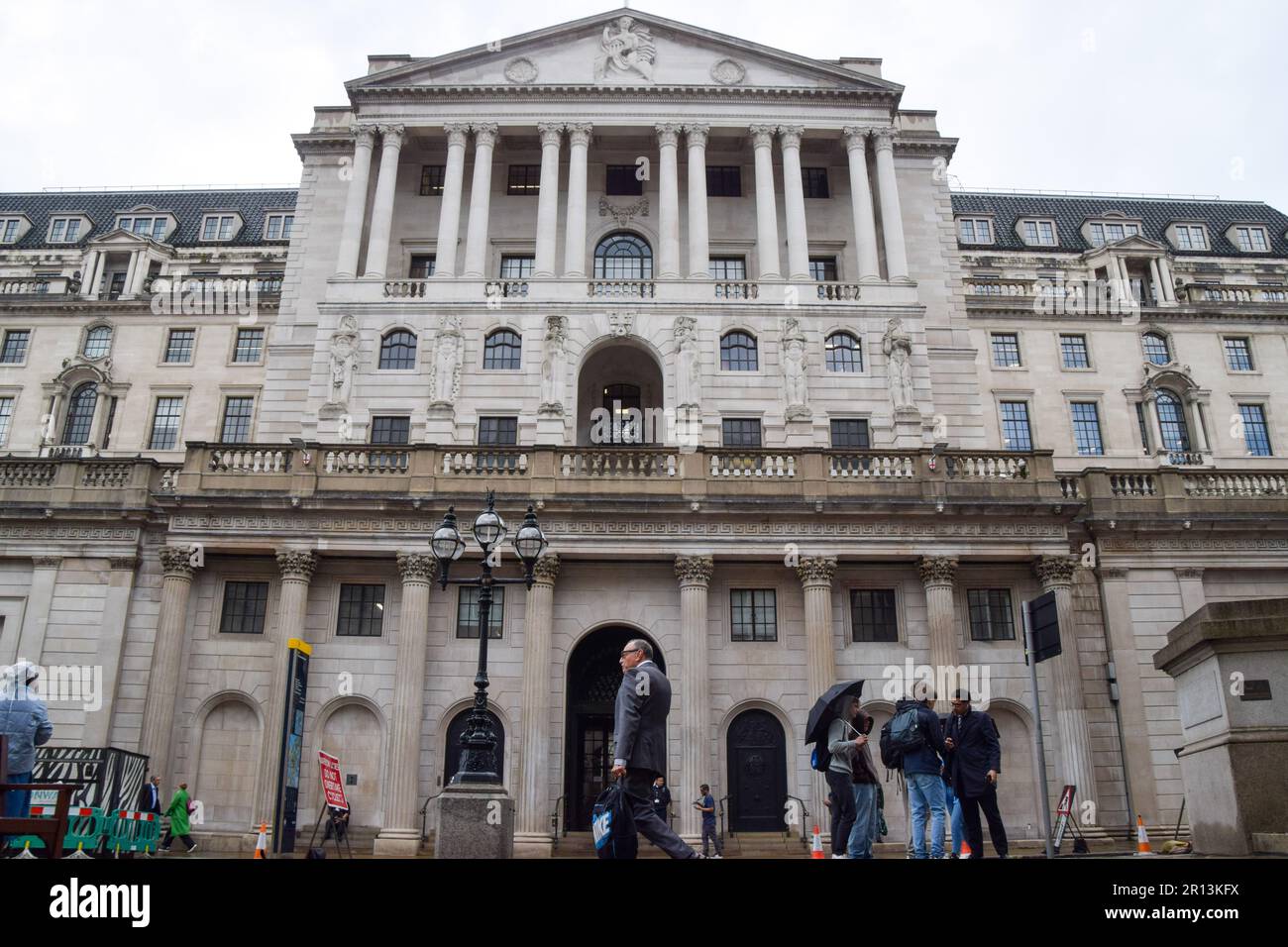 London, UK. 11th May 2023. Exterior view of the Bank Of England in the ...