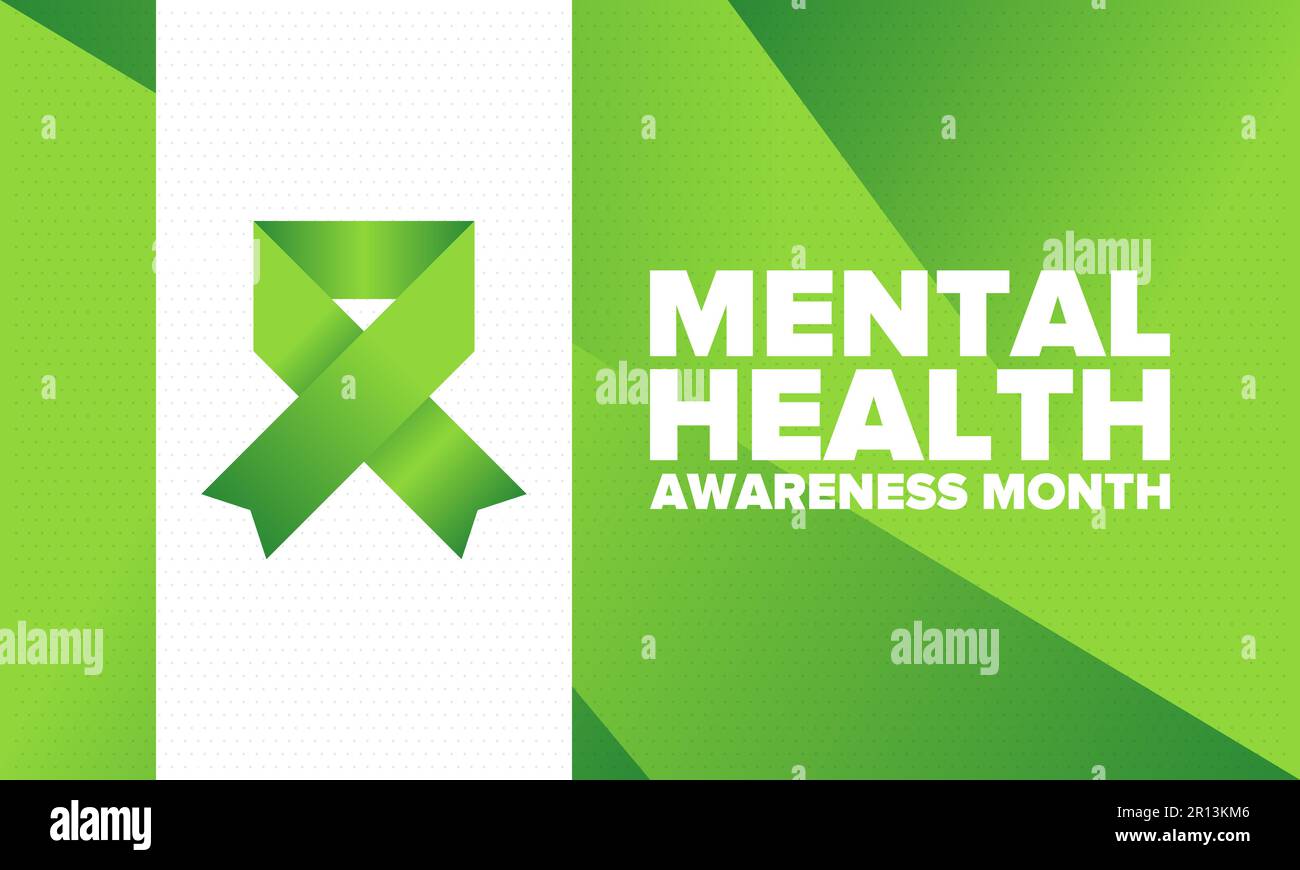 Mental Health Awareness Month in May. Raising awareness of mental ...