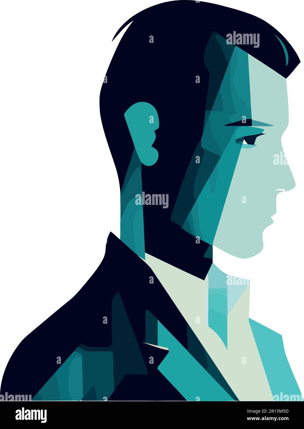 Successful businessman avatar silhouette profile Stock Vector Image ...