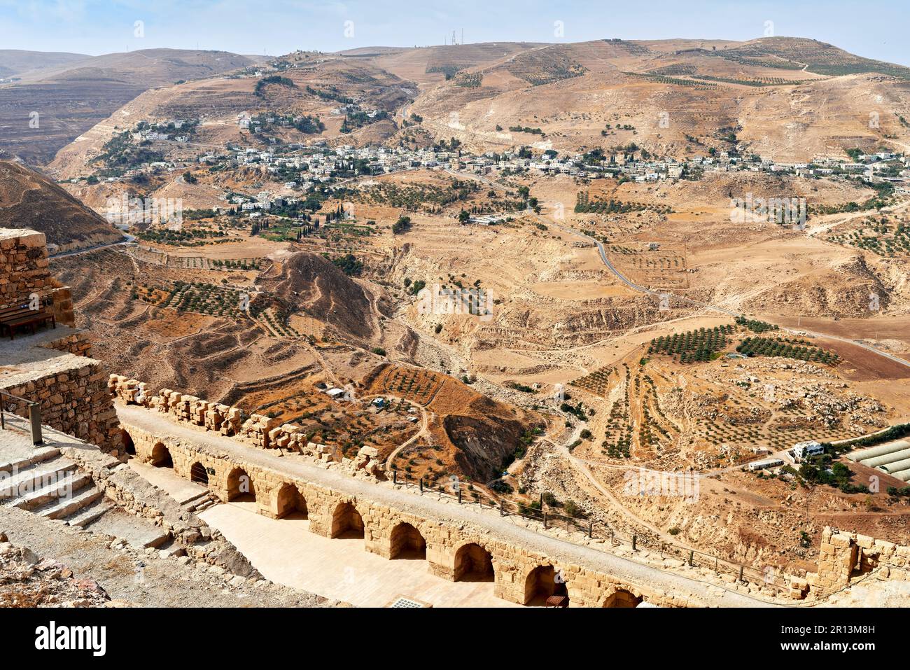 Jordan. View from Kerak Castle Stock Photo - Alamy