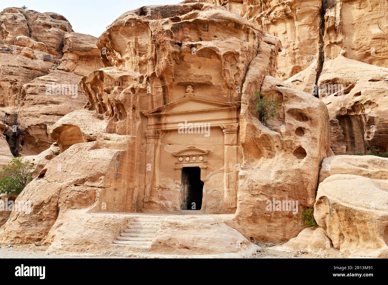 Jordan. Little Petra archaeological site. Wadi Musa Stock Photo - Alamy