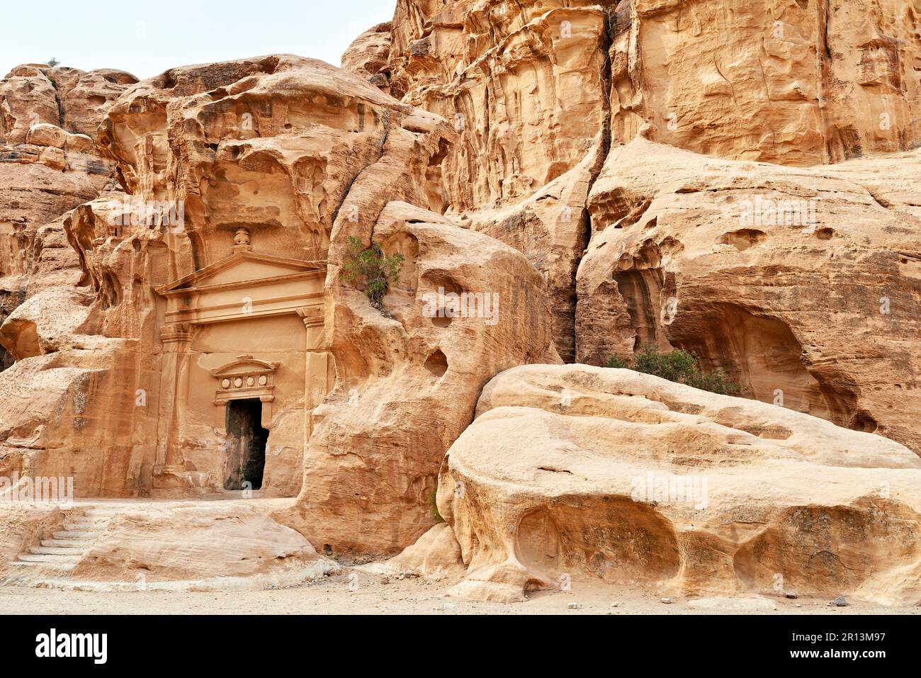 Jordan. Little Petra archaeological site. Wadi Musa Stock Photo - Alamy