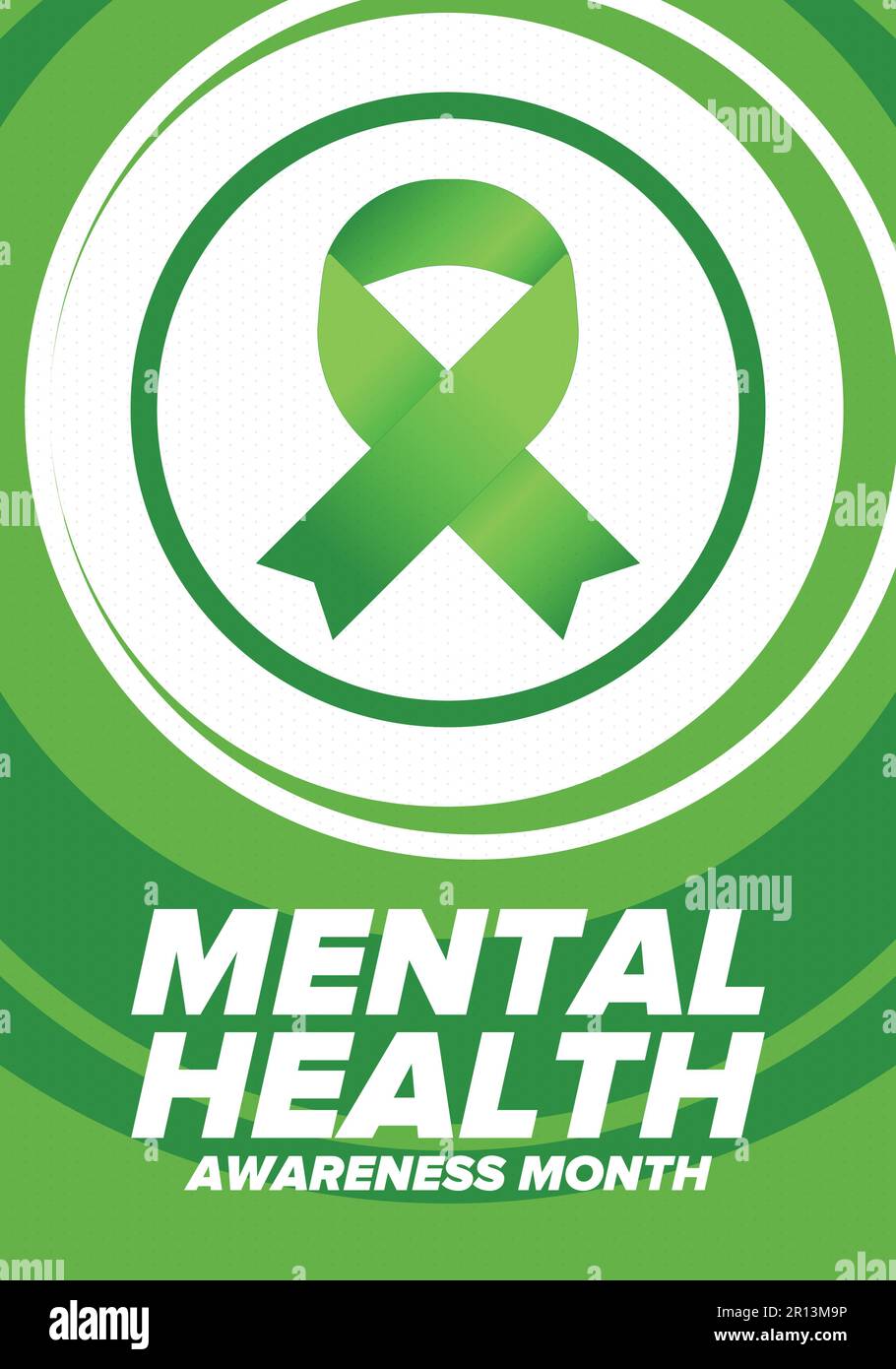 Mental Health Awareness Month in May. Raising awareness of mental ...