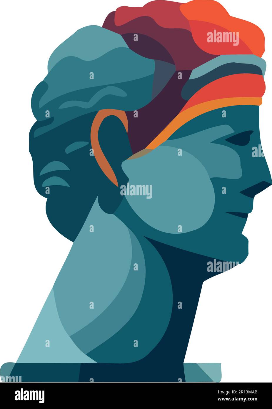 renaissance statue bust profile icon Stock Vector Image & Art - Alamy