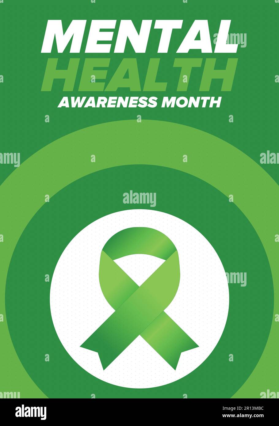 Mental Health Awareness Month in May. Raising awareness of mental ...