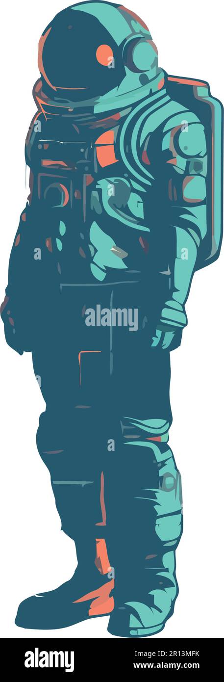 astronaut wearing classic space suit Stock Vector Image & Art - Alamy
