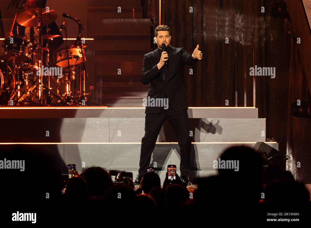 Michael Bublé in concert at Mediolanum Forum in Milano, Italy Stock ...