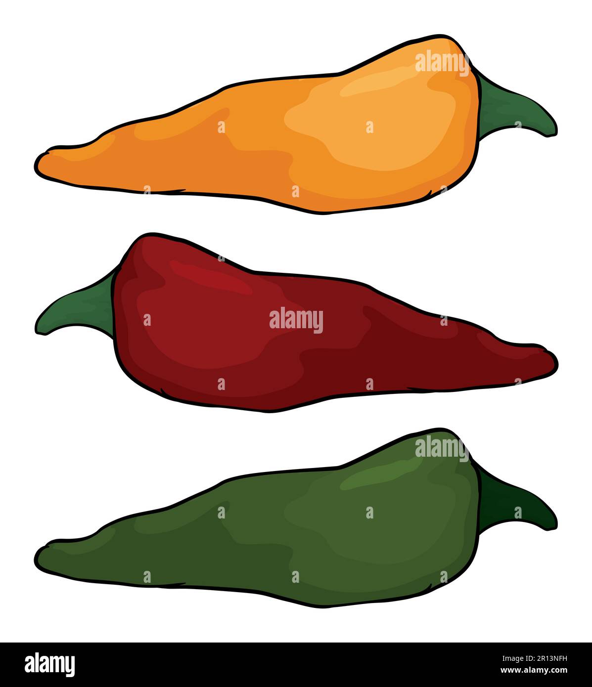 Cartoon chili pepper hi-res stock photography and images - Alamy