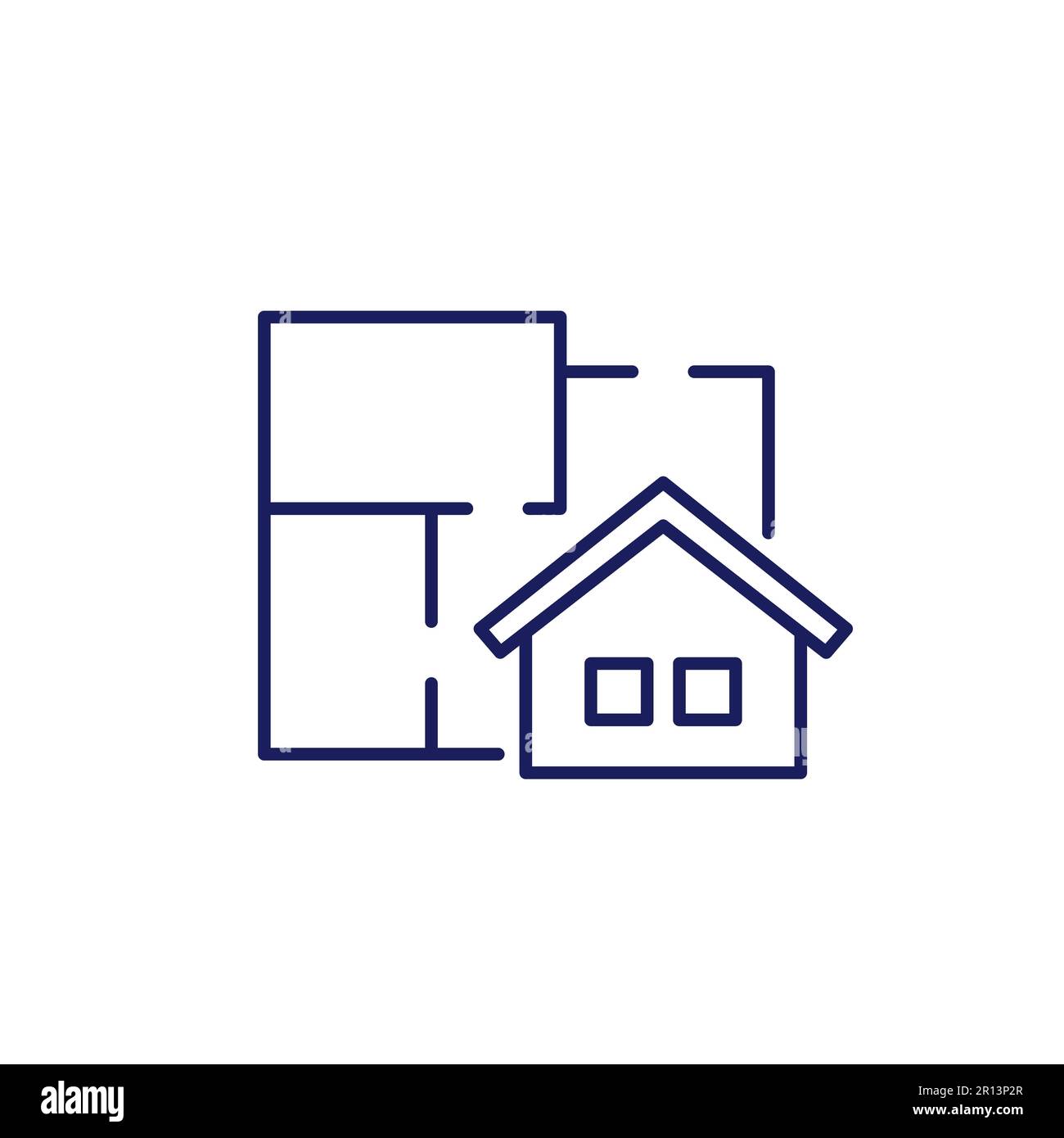 House layout floorplan blueprint Cut Out Stock Images & Pictures - Alamy
