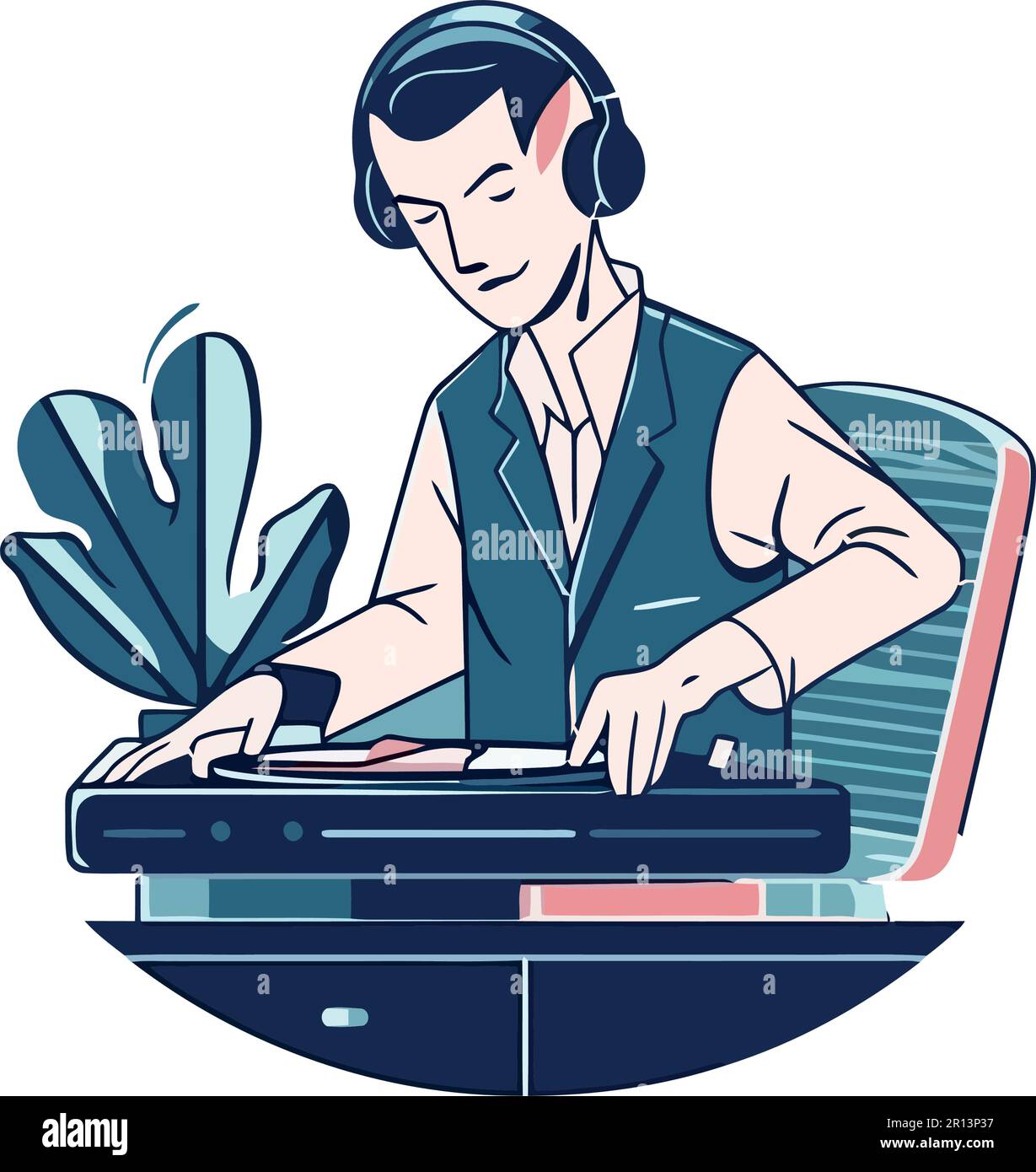 Old stereo console Cut Out Stock Images & Pictures - Alamy