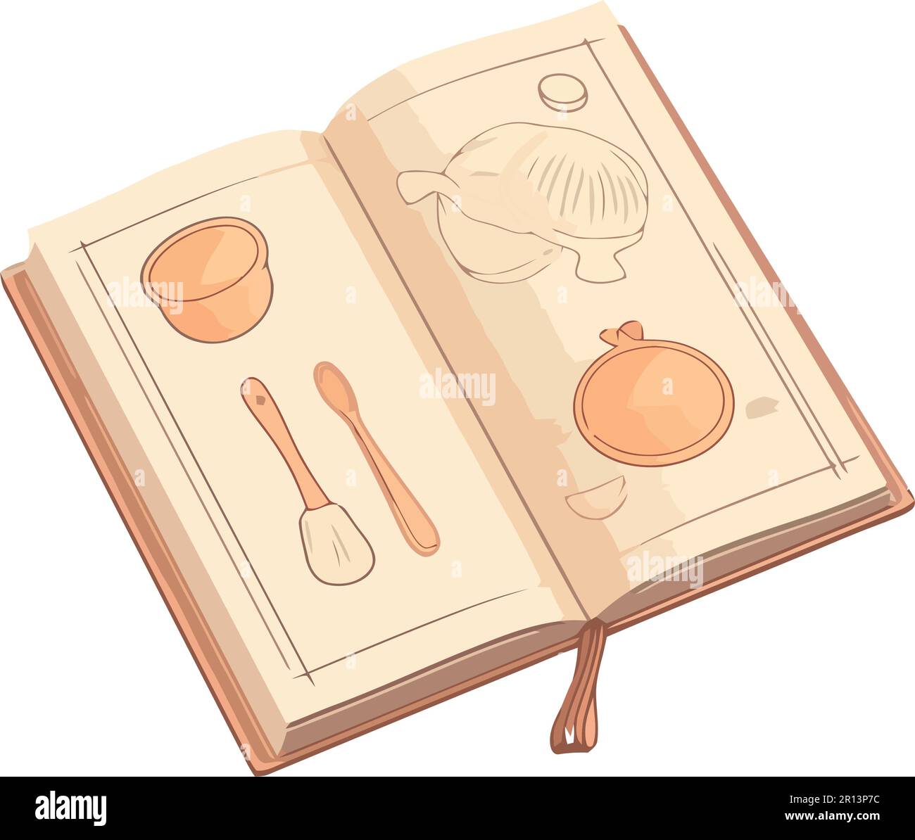 Food recipe template empty Stock Vector Images - Alamy