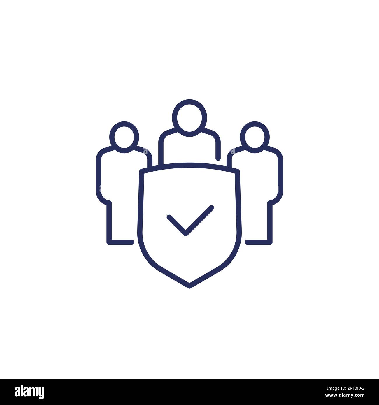 security team line icon, vector Stock Vector Image & Art - Alamy