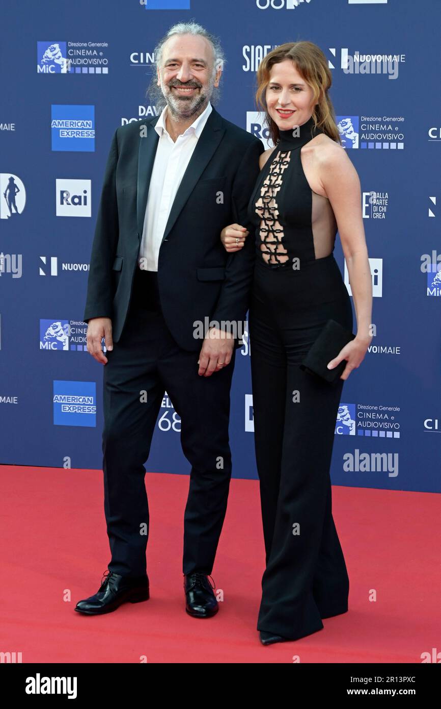 Stefano Bollani und Valentina Cenni bei der 68. Preisverleihung David ...