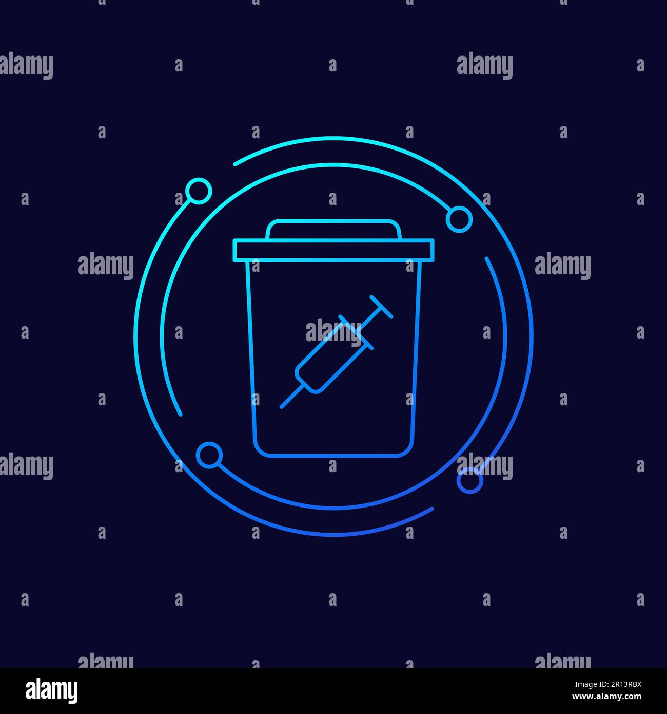 medical waste icon, linear design Stock Vector Image & Art - Alamy