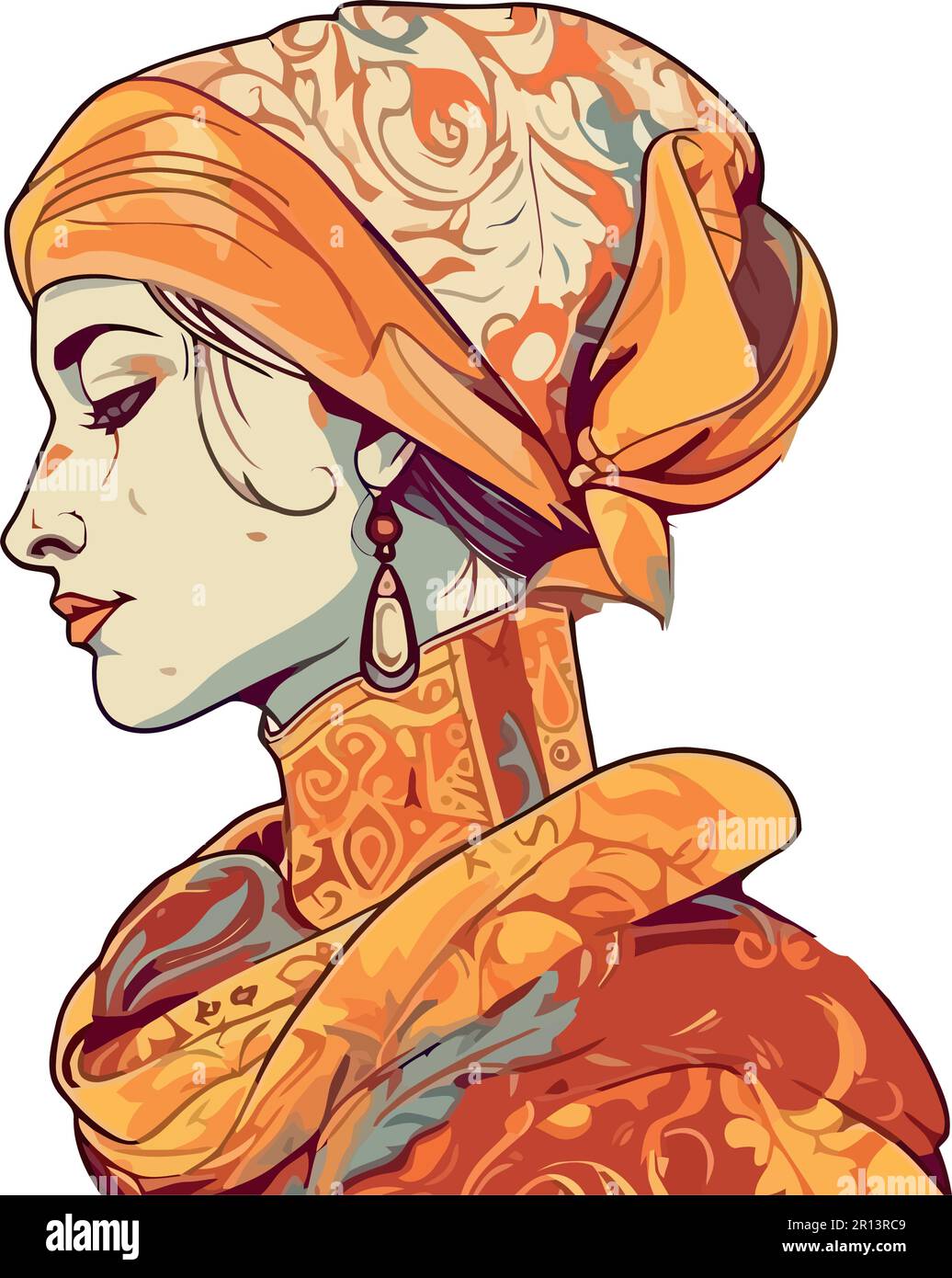 young renaissance woman wearing traditional suit Stock Vector Image ...