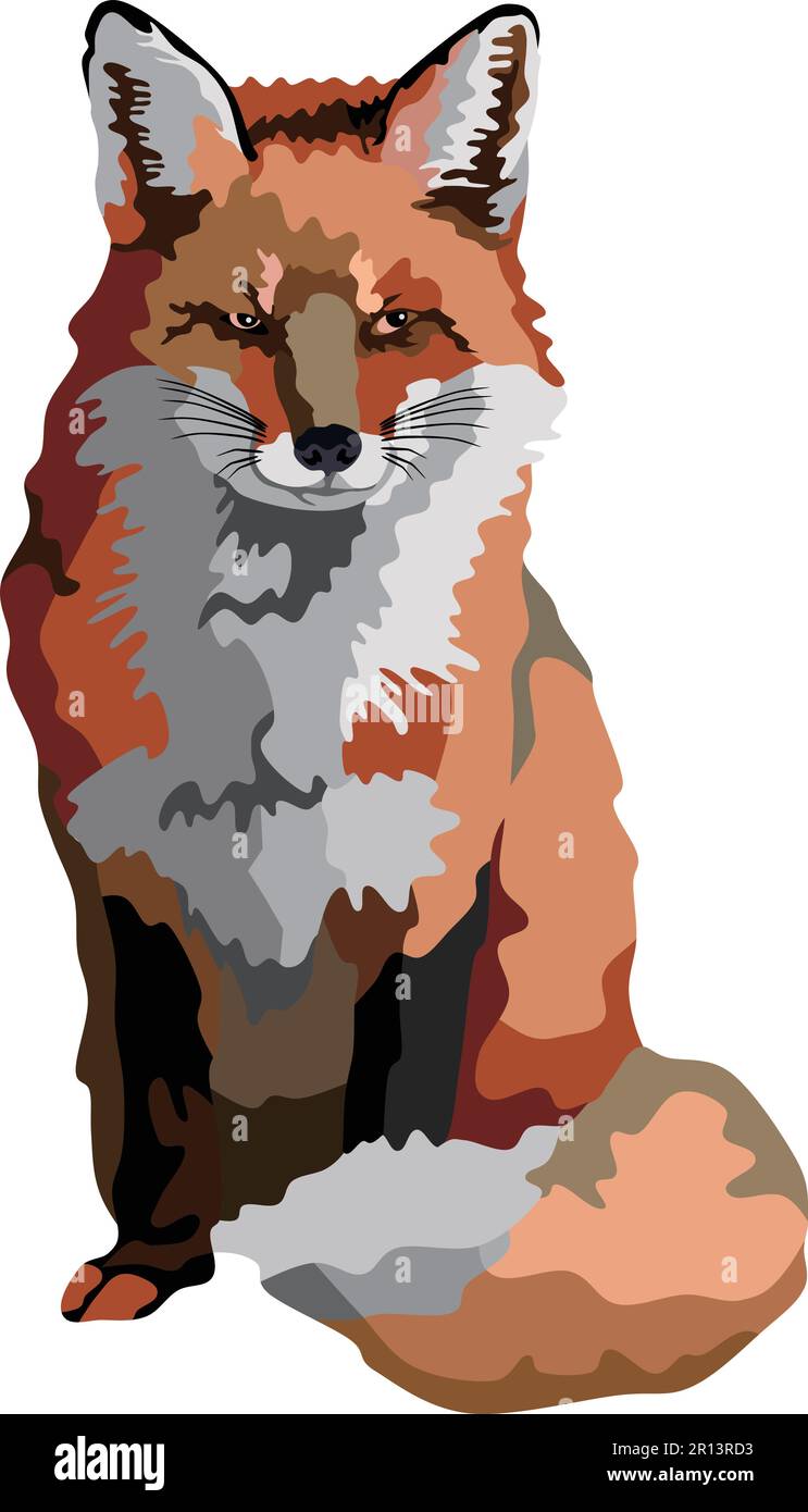 Fox Mammal Animal Vector Stock Vector Image & Art - Alamy