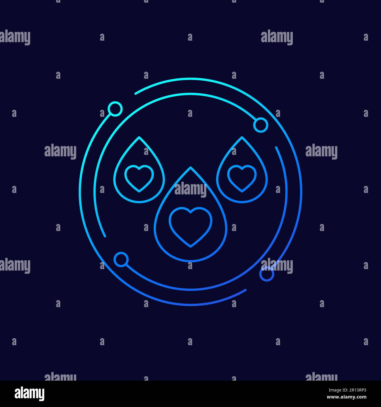 Blood line icon donate Stock Vector Images - Alamy