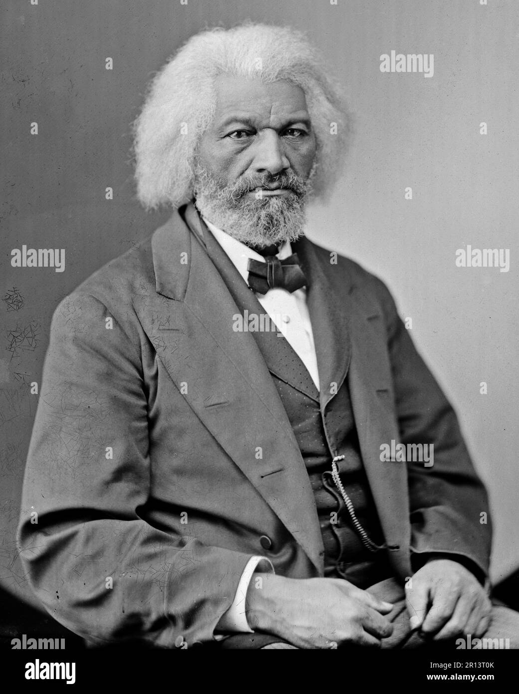 Frederick Douglass, African American abolitionist. Photographed between ...