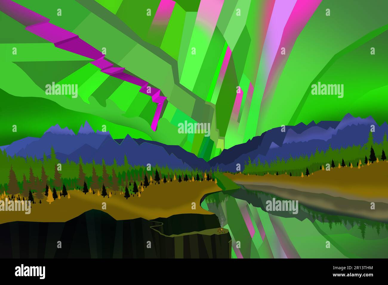 A digital art painting inspiration of the stunning & epic northern ...