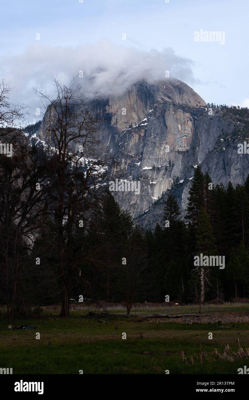 Half dome snow clouds hi-res stock photography and images - Alamy