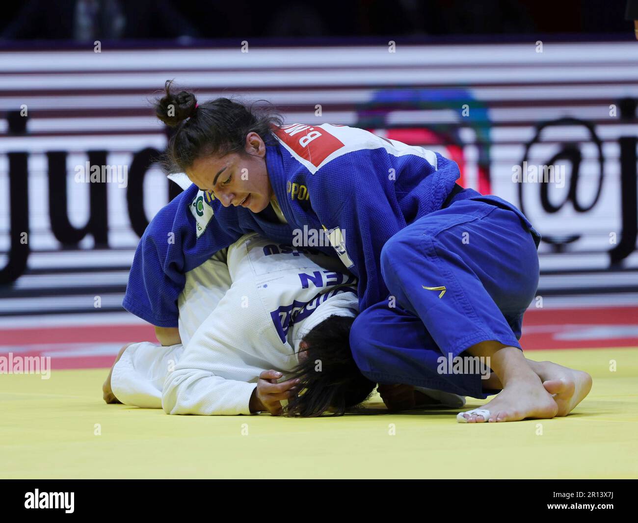 Venezuela's Elvismar RODRIGUEZ (white) and Croatia's Barbara MATIC ...