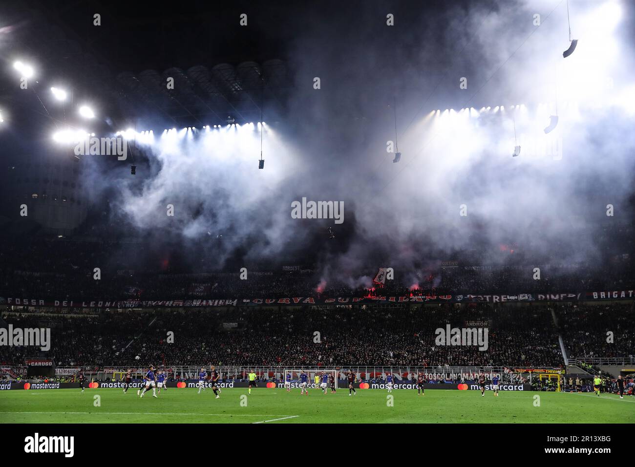 Football ultras italy flares hi-res stock photography and images - Alamy