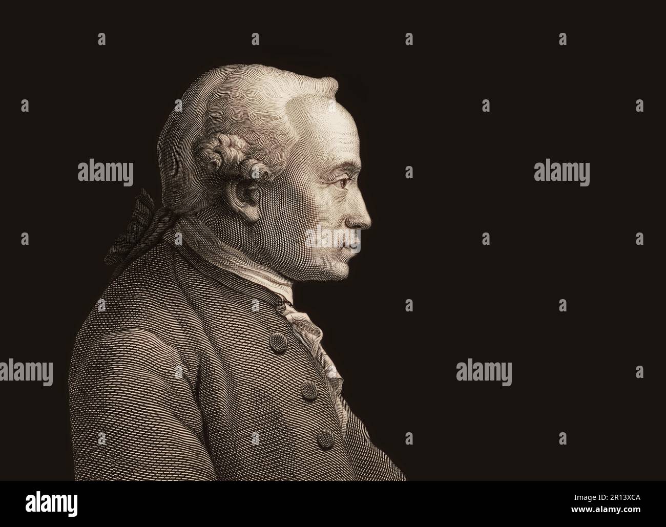 Immanuel Kant, 1724 - 1804, German philosopher of the Enlightenment ...