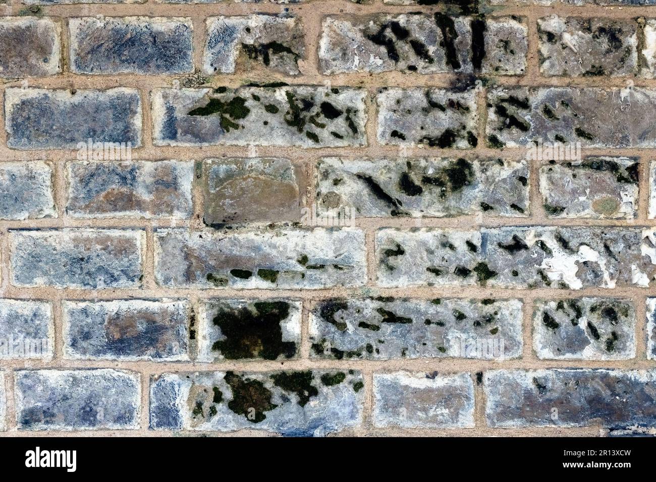 Old weathered Victorian brickwork for use as a background texture Stock ...