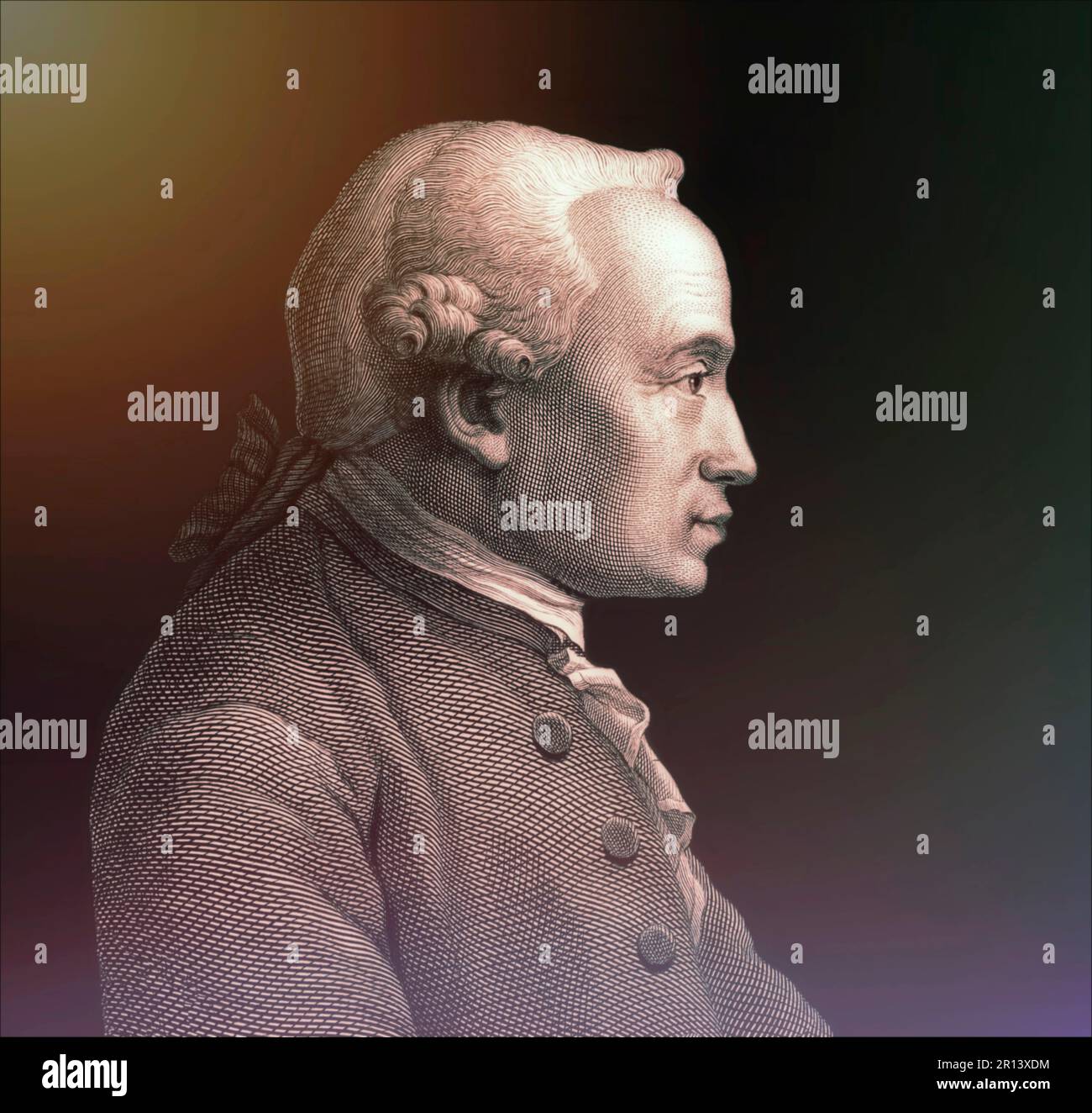 Immanuel Kant, 1724 - 1804, German philosopher of the Enlightenment ...