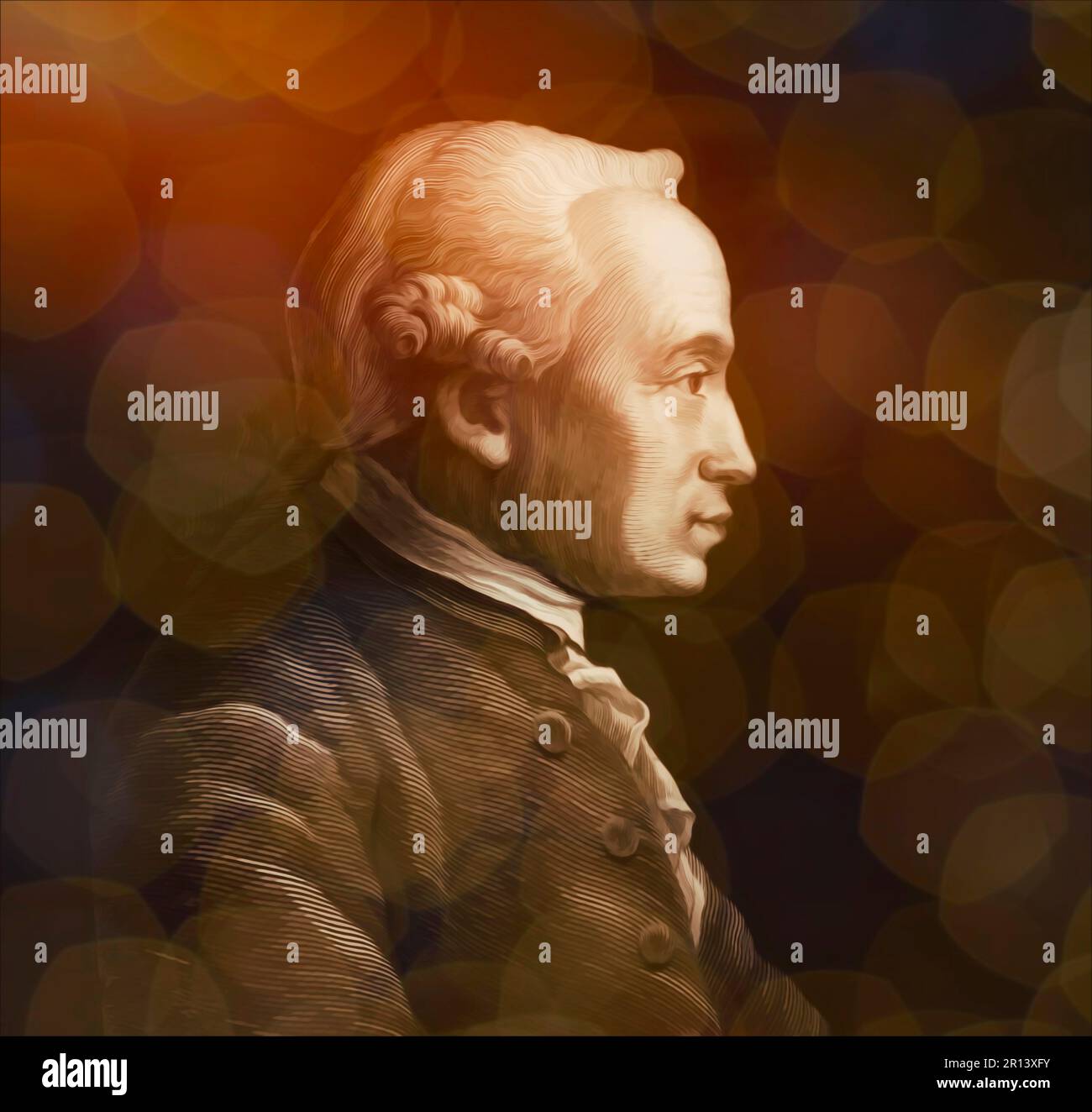 Immanuel Kant, 1724 - 1804, German philosopher of the Enlightenment ...