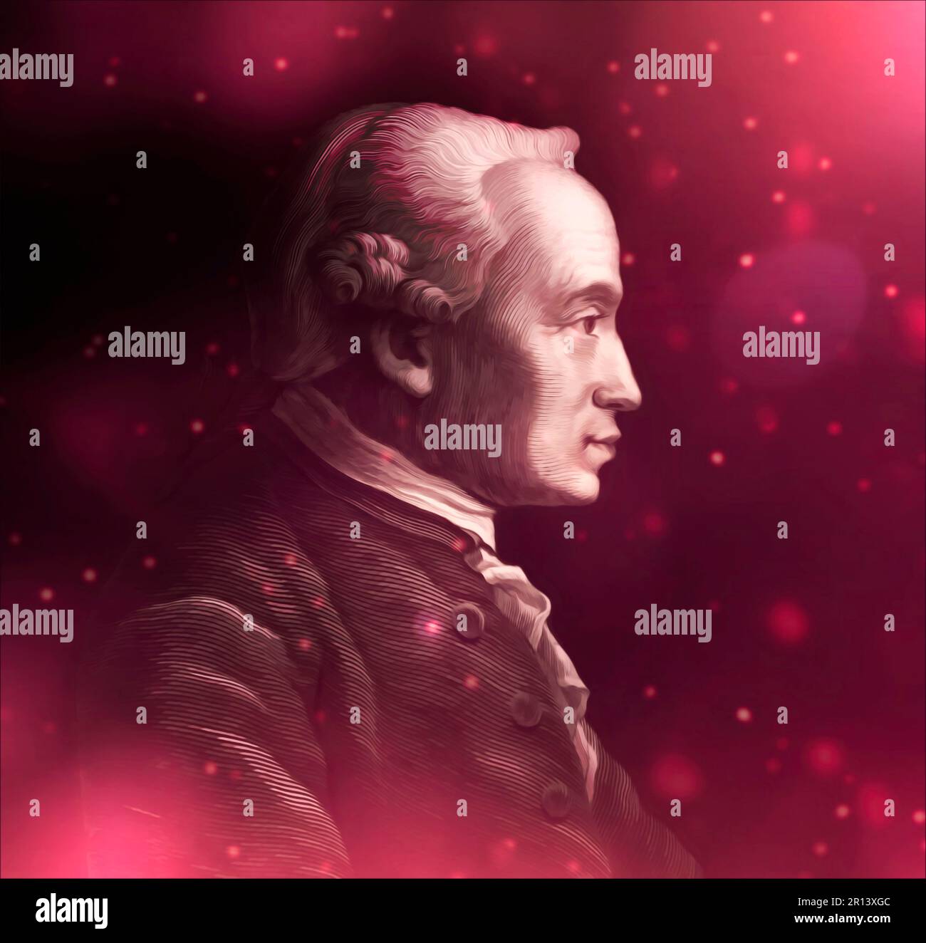 Immanuel Kant, 1724 - 1804, German philosopher of the Enlightenment ...