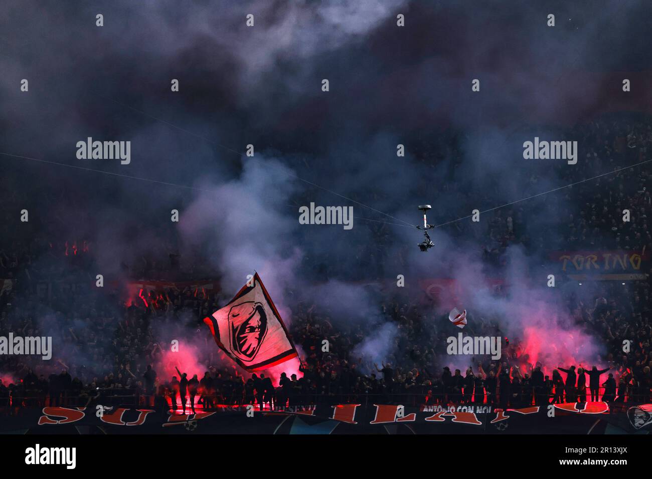 Football ultras italy flares hi-res stock photography and images - Alamy