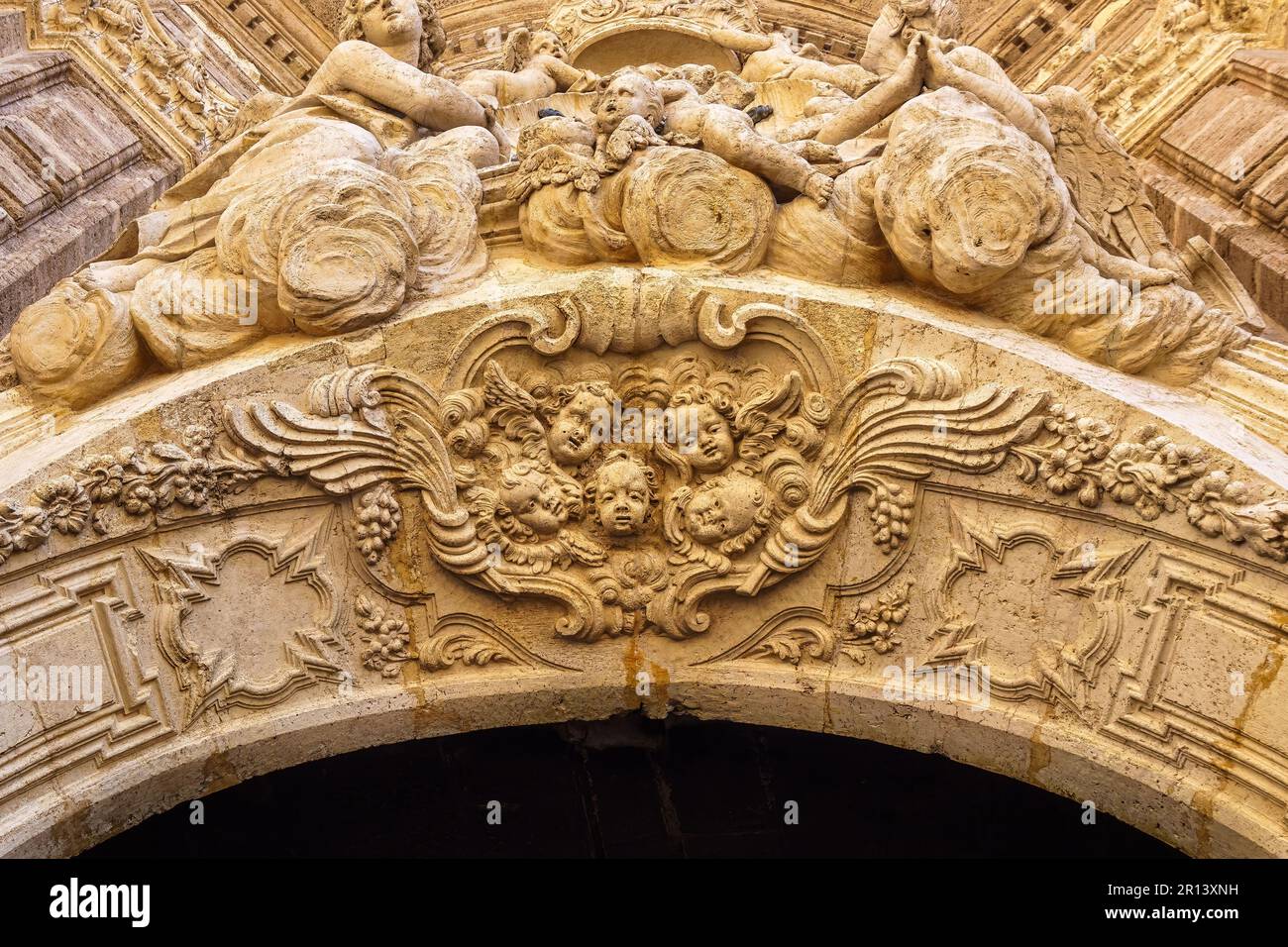 Medieval church architecture in Valencia, Spain Stock Photo - Alamy