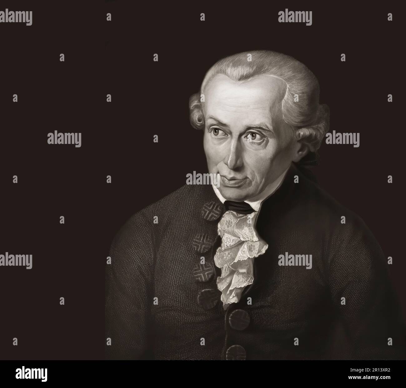 Immanuel Kant, 1724 - 1804, German philosopher of the Enlightenment ...
