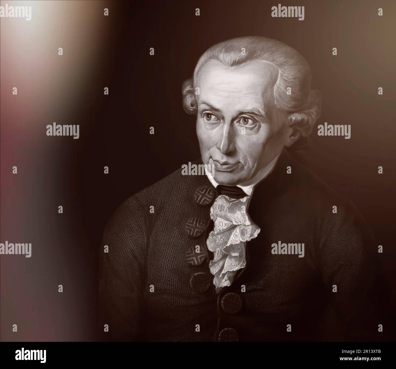 Immanuel Kant, 1724 - 1804, German philosopher of the Enlightenment ...