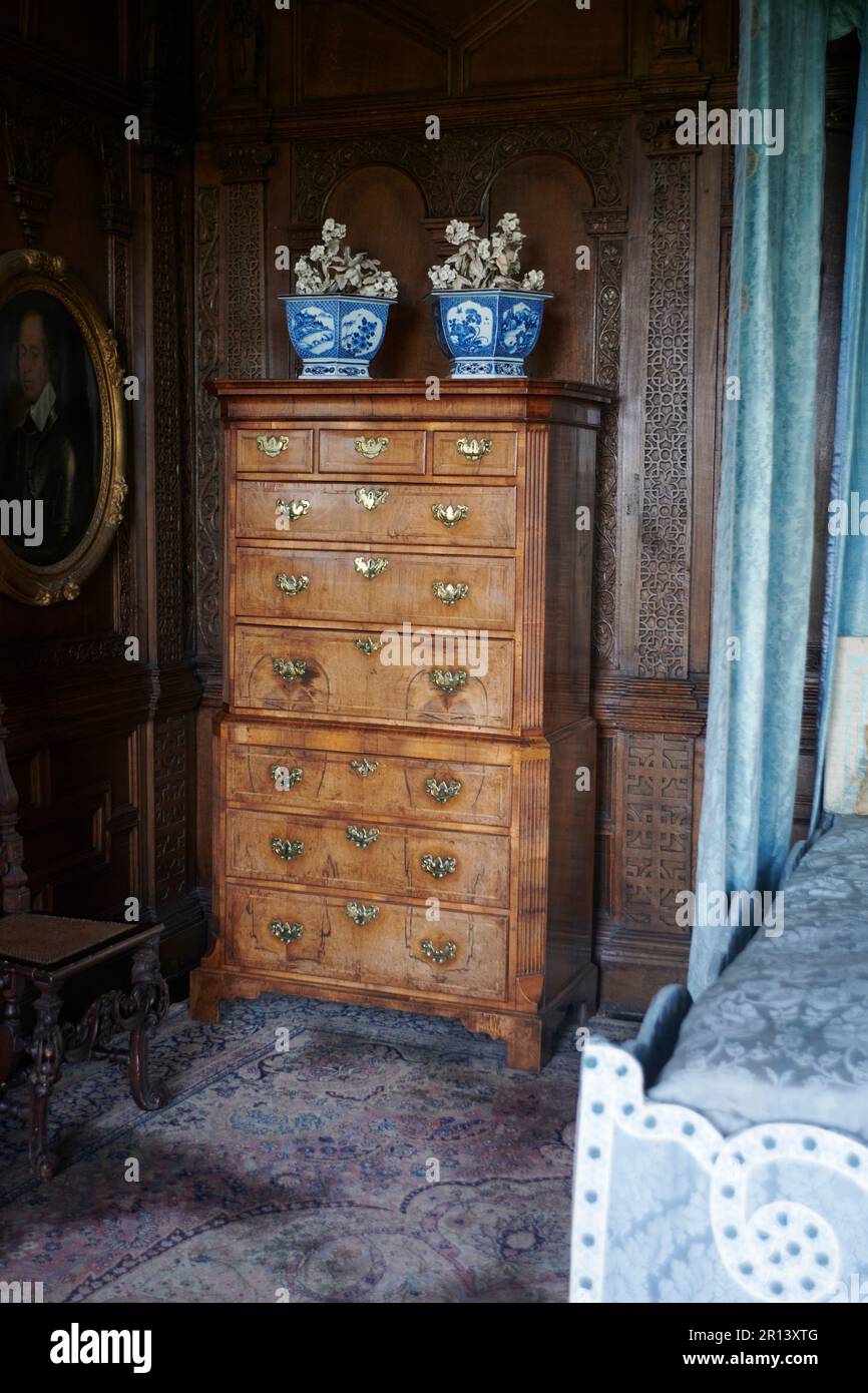 Interior of Burton Agnes Hall, a superb 17th century Elizabethan manor ...