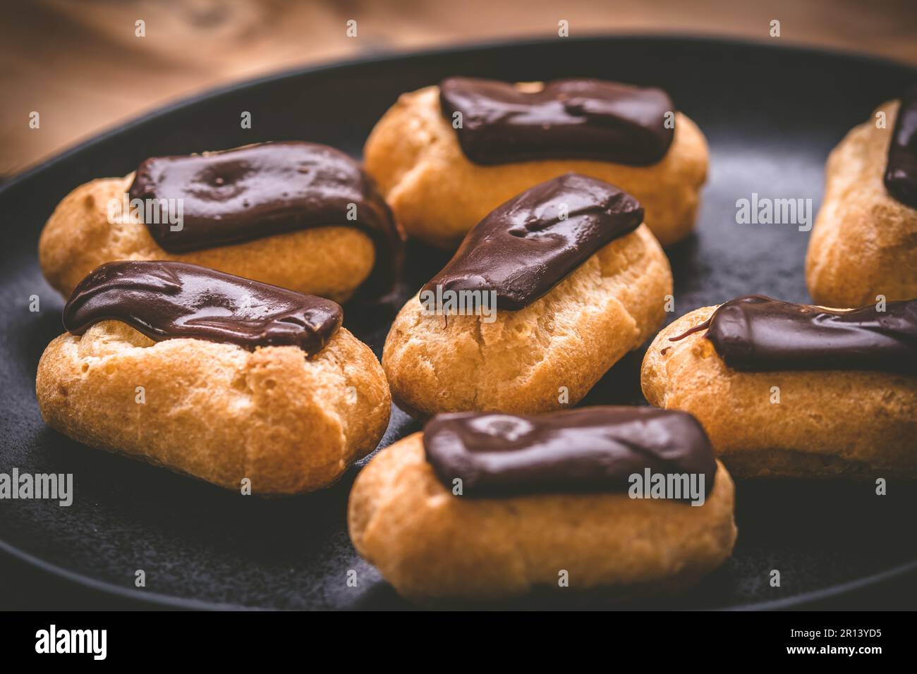 Cream filled french pastry hi-res stock photography and images - Alamy