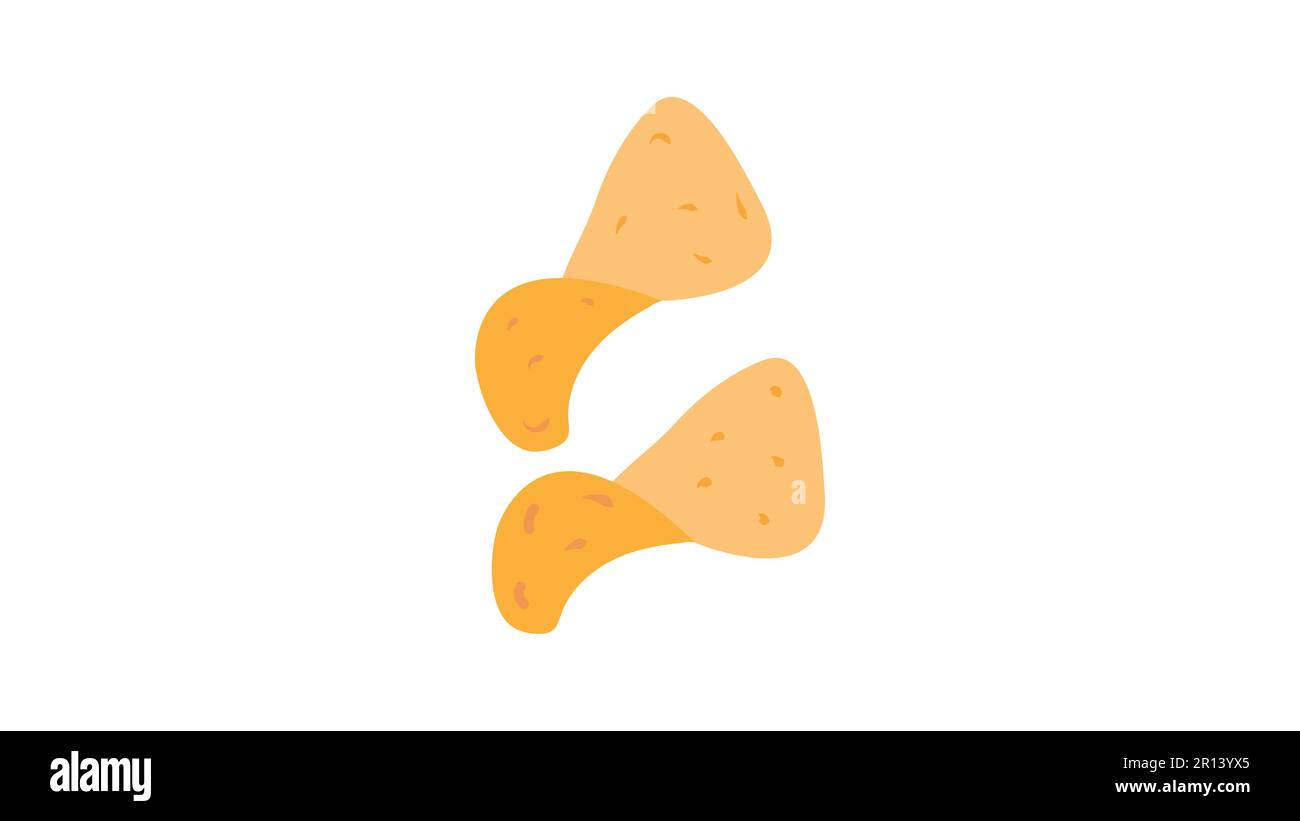 Potato chips icon. Realistic illustration of potato chips vector icon ...