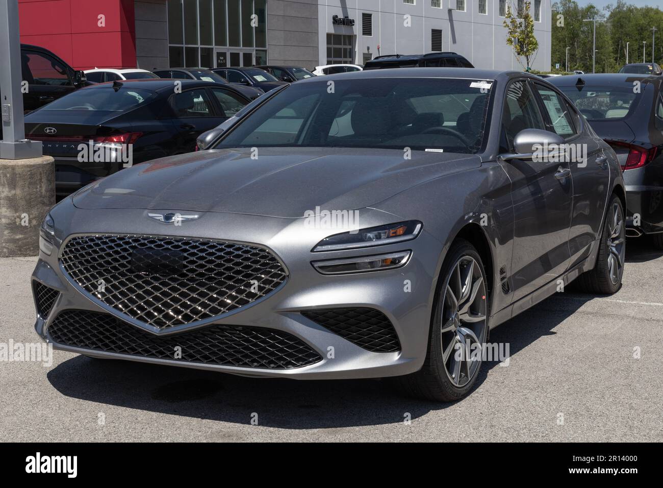 Indianapolis - Circa May 2023: Genesis Hyundai G70 Luxury Sedan display ...