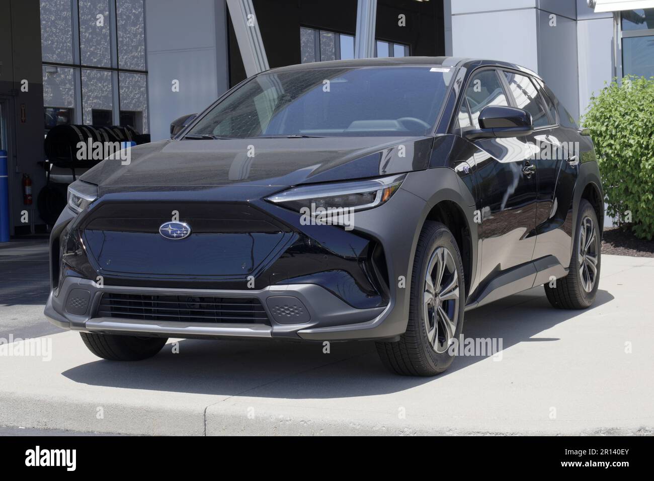 Indianapolis - Circa May 2023: Subaru Solterra Electric Vehicle display ...