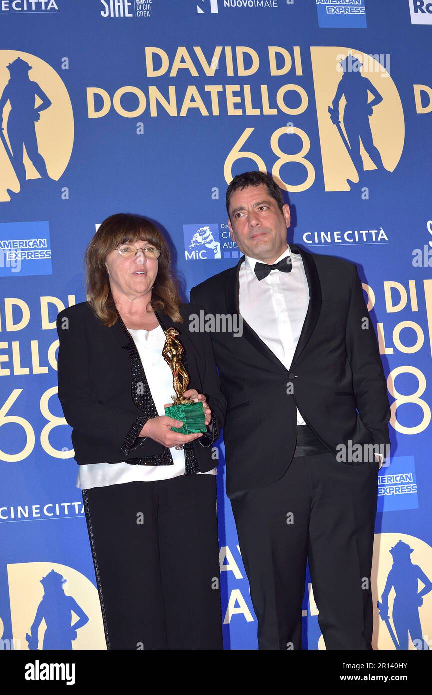 Rome, Italien. 10th May, 2023. Claudio Misantoni and Francesca Calvelli ...