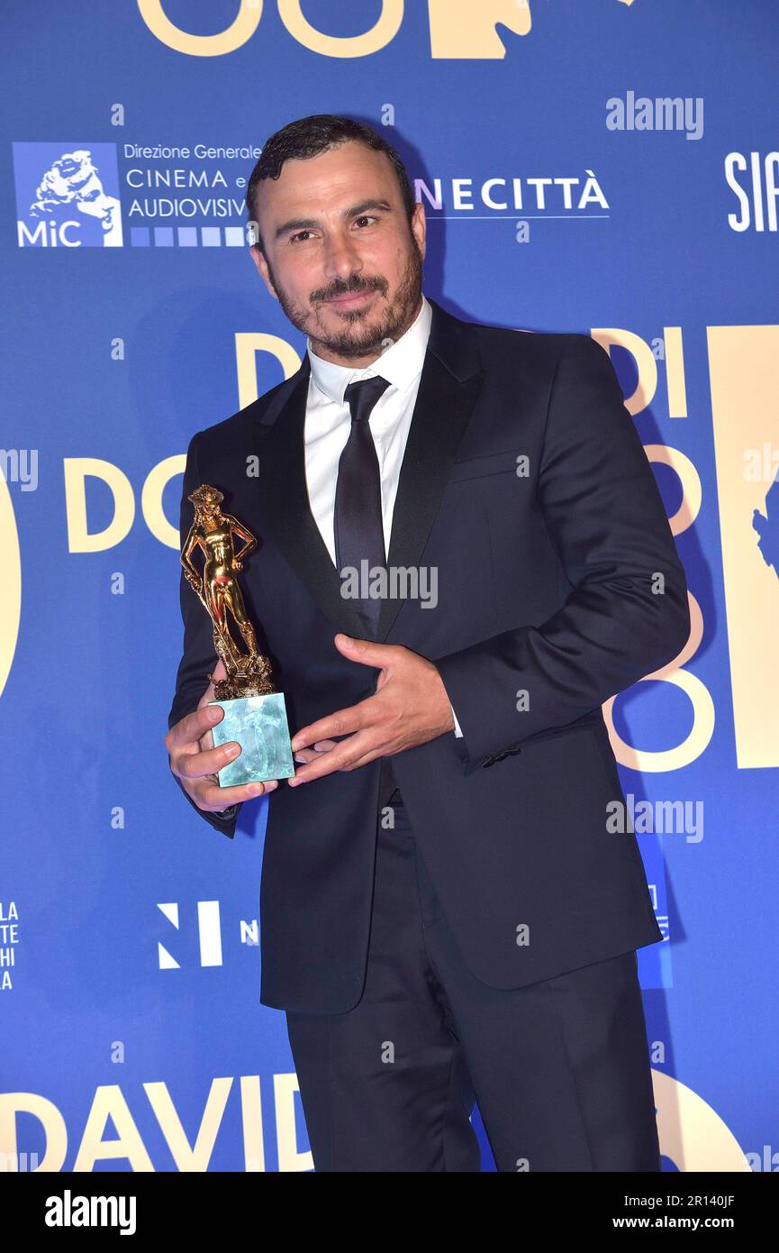 Rome, Italien. 10th May, 2023. Francesco Di Leva attends the 68th David Di Donatello red carpet ...